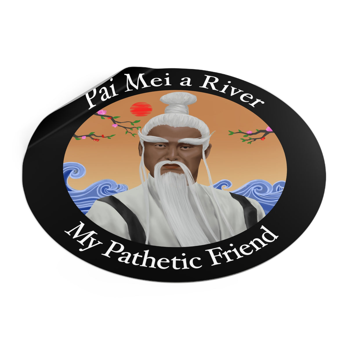 Pai Mei Round Vinyl Sticker – Brazen Planet